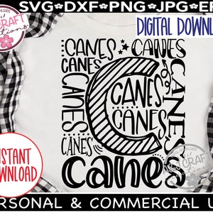 Canes SVG, Canes Typography Svg, Canes Baseball, Canes Team, Canes ...