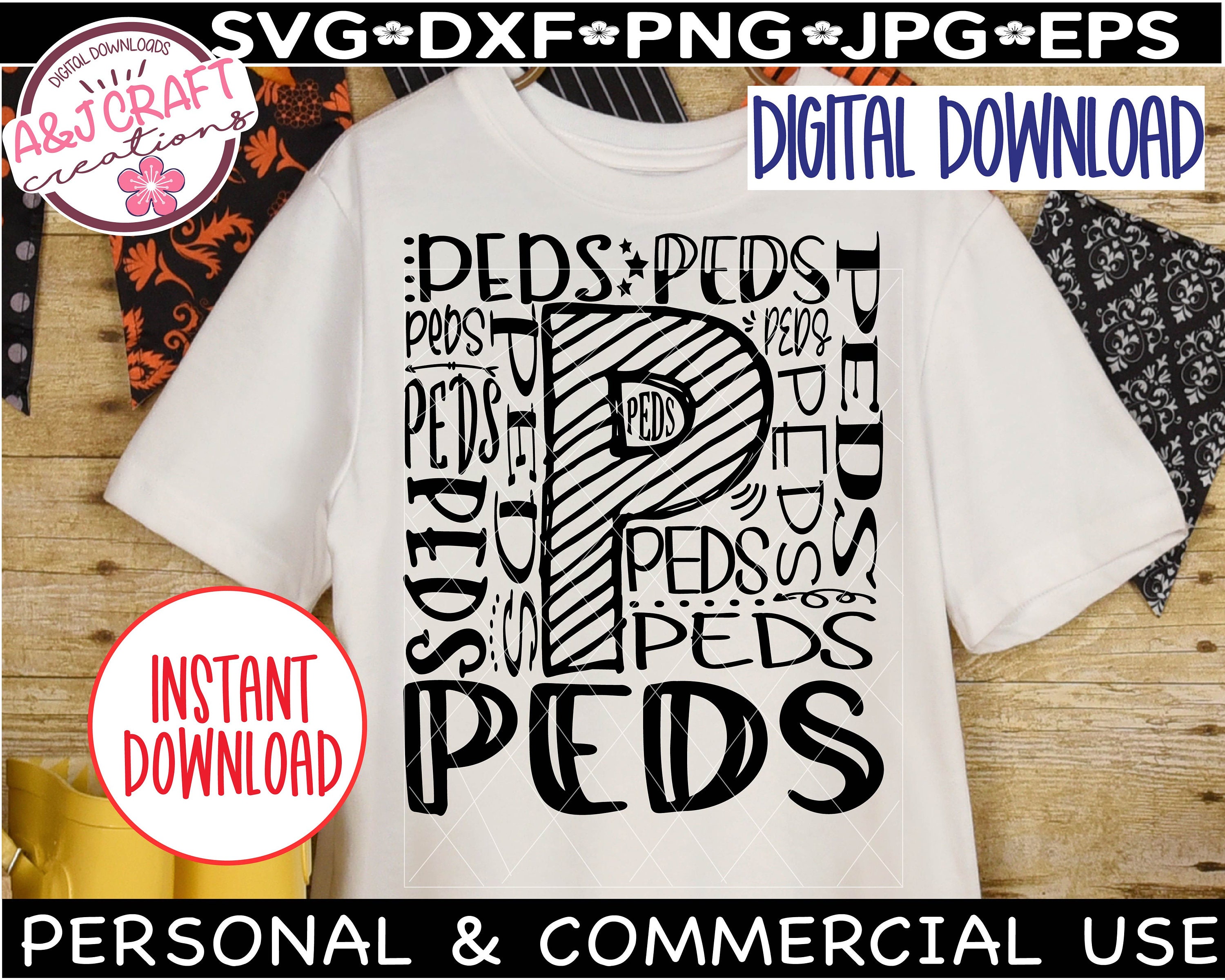 PEDS SVG, Peds Nurse Svg, Peds Squad Shirt, Peds Nurse Shirt ...