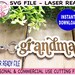 Grandma Keychain Laser Ready File, Grandma SVG, Grandma Keychain Svg ...
