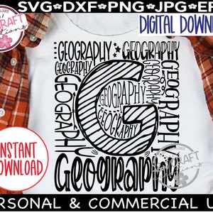 Geography Svg, Geography Typography Svg, Geography Teacher Svg ...
