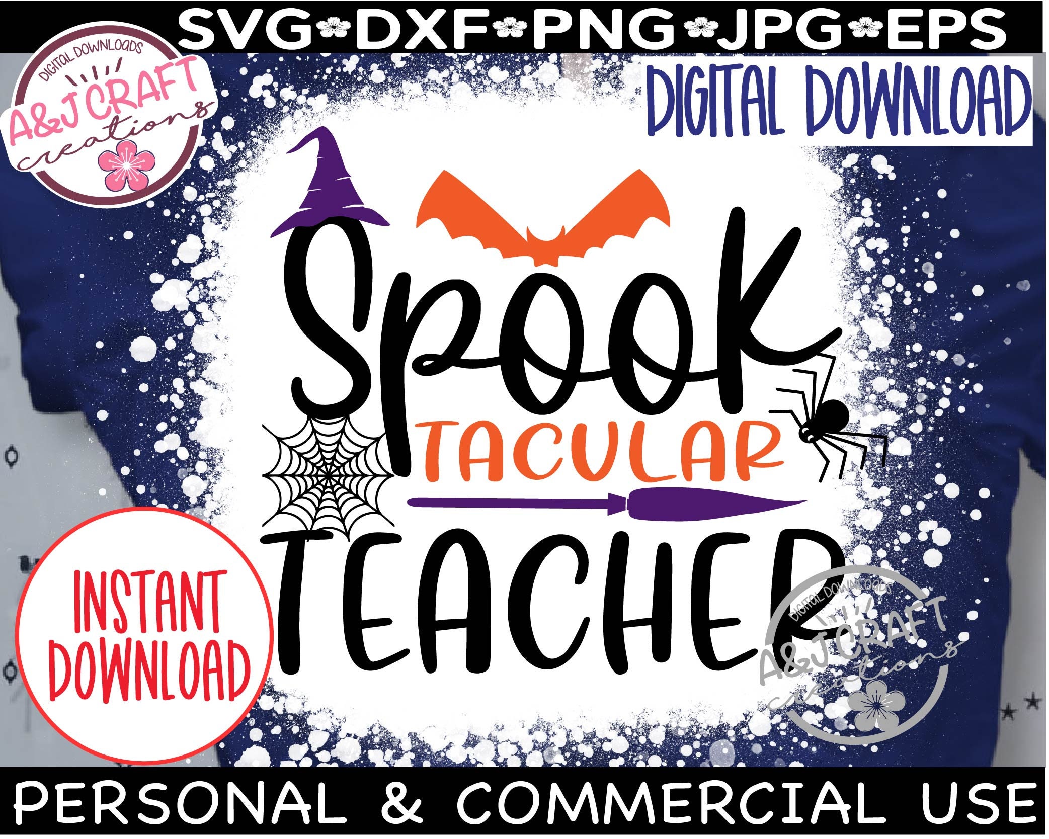 Spooktacular Teacher SVG File Halloween Teacher Svg Spooky - Etsy Ireland