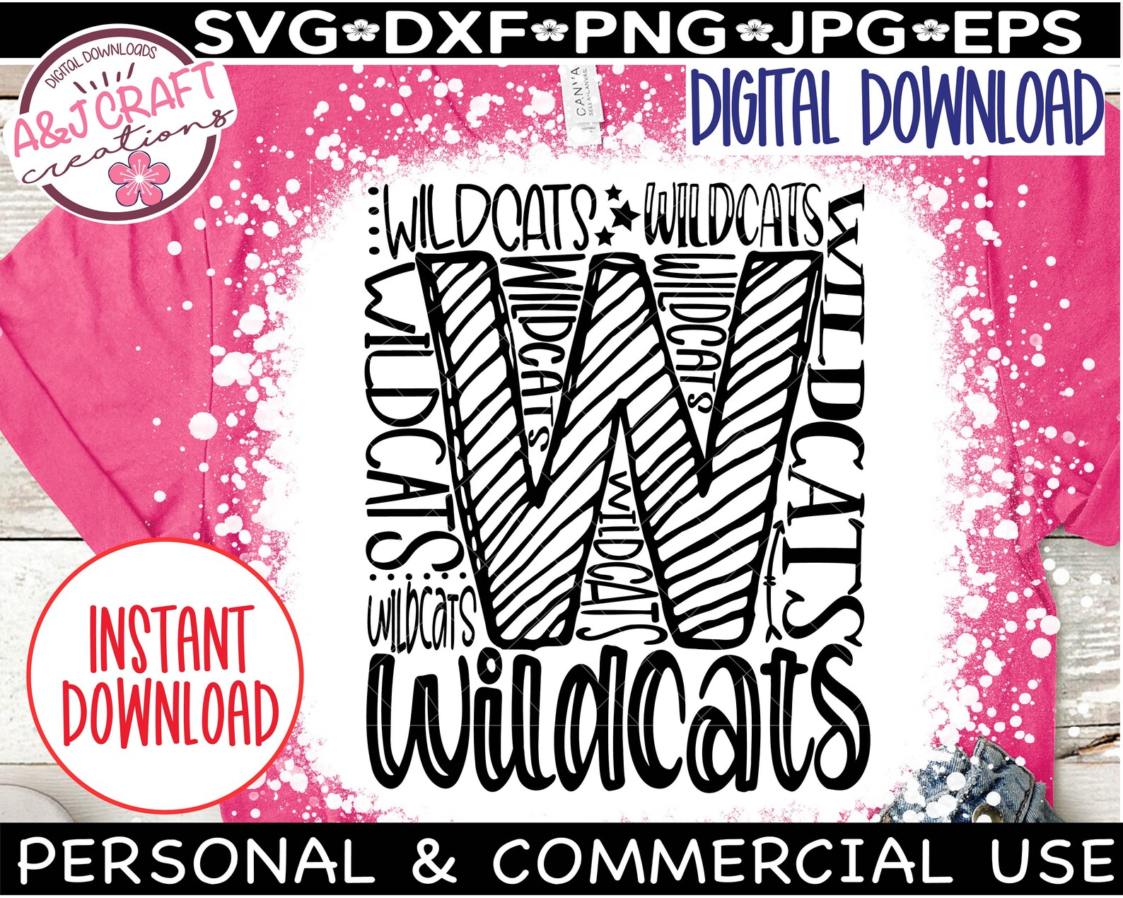 Wildcats Svg Wildcats Typography Svg Wildcats Football SVG - Etsy