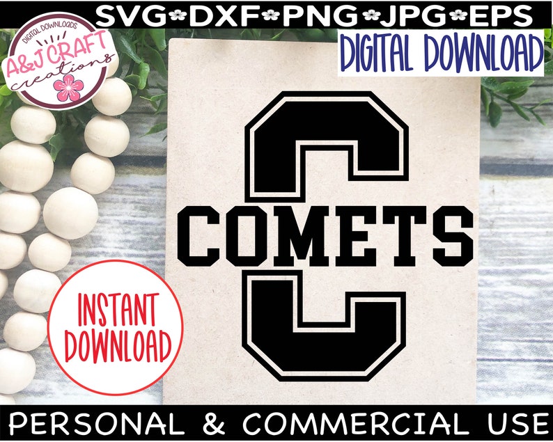 Comets SVG, Comets Football SVG, Comets Mascot Svg, Comets School ...