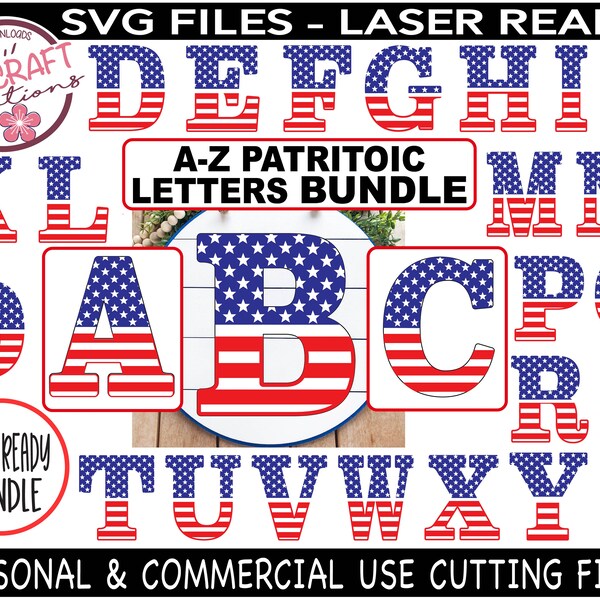 Patriotic Letters - Etsy