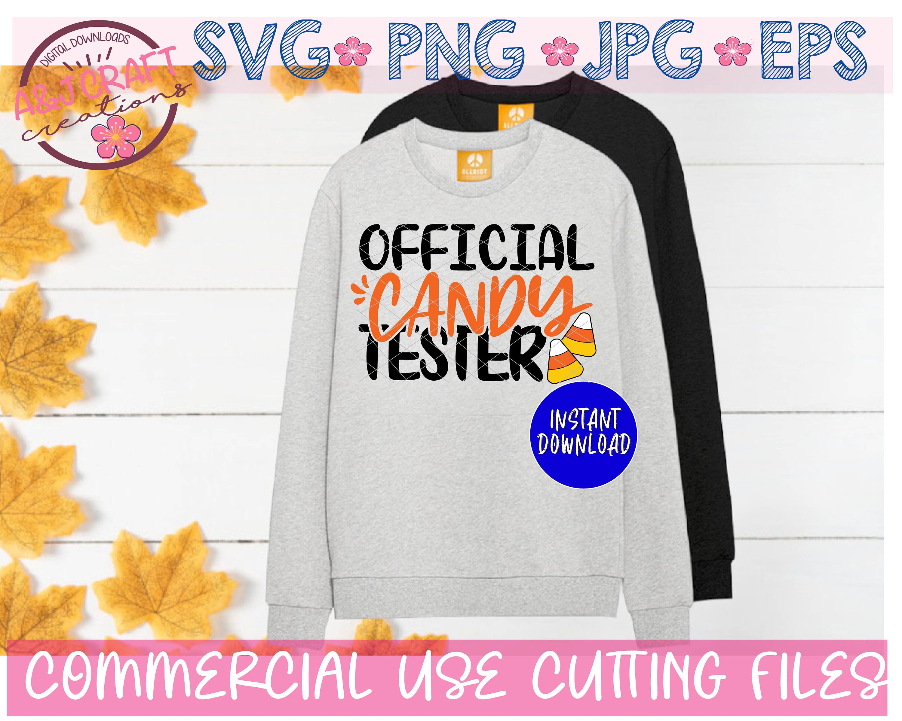 Official Candy Tester svg Kids Halloween Svg Trick or Treat | Etsy