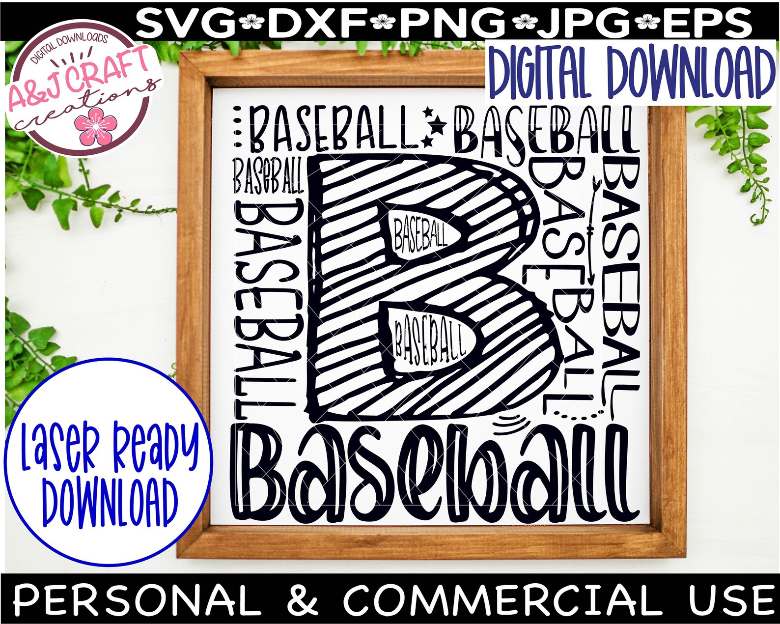 Baseball Typography SVG Baseball Word Art Baseball Mom Svg - Etsy