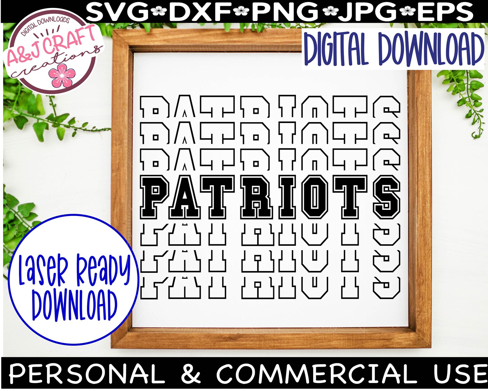 Patriots Svg Patriots Football SVG Patriots Mascot Svg - Etsy