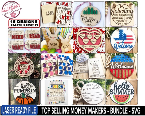 Top Selling Laser Money Makers SVG Laser Ready Files Bundle - Etsy