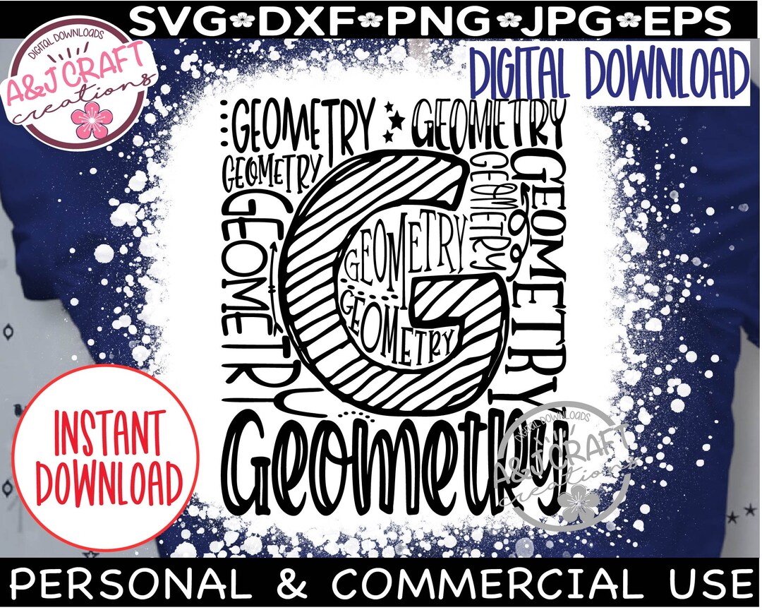 Geometry Svg, Geometry Typography Svg, Geometry Teacher Svg, Geometry ...
