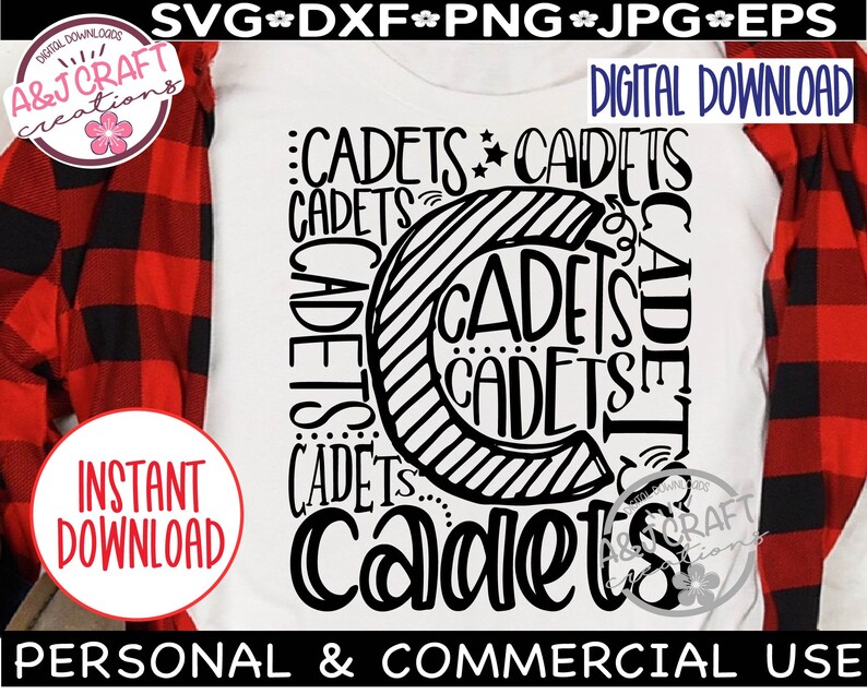 Cadets SVG Cadets Football Svg Cadets Typography Svg Cadets - Etsy