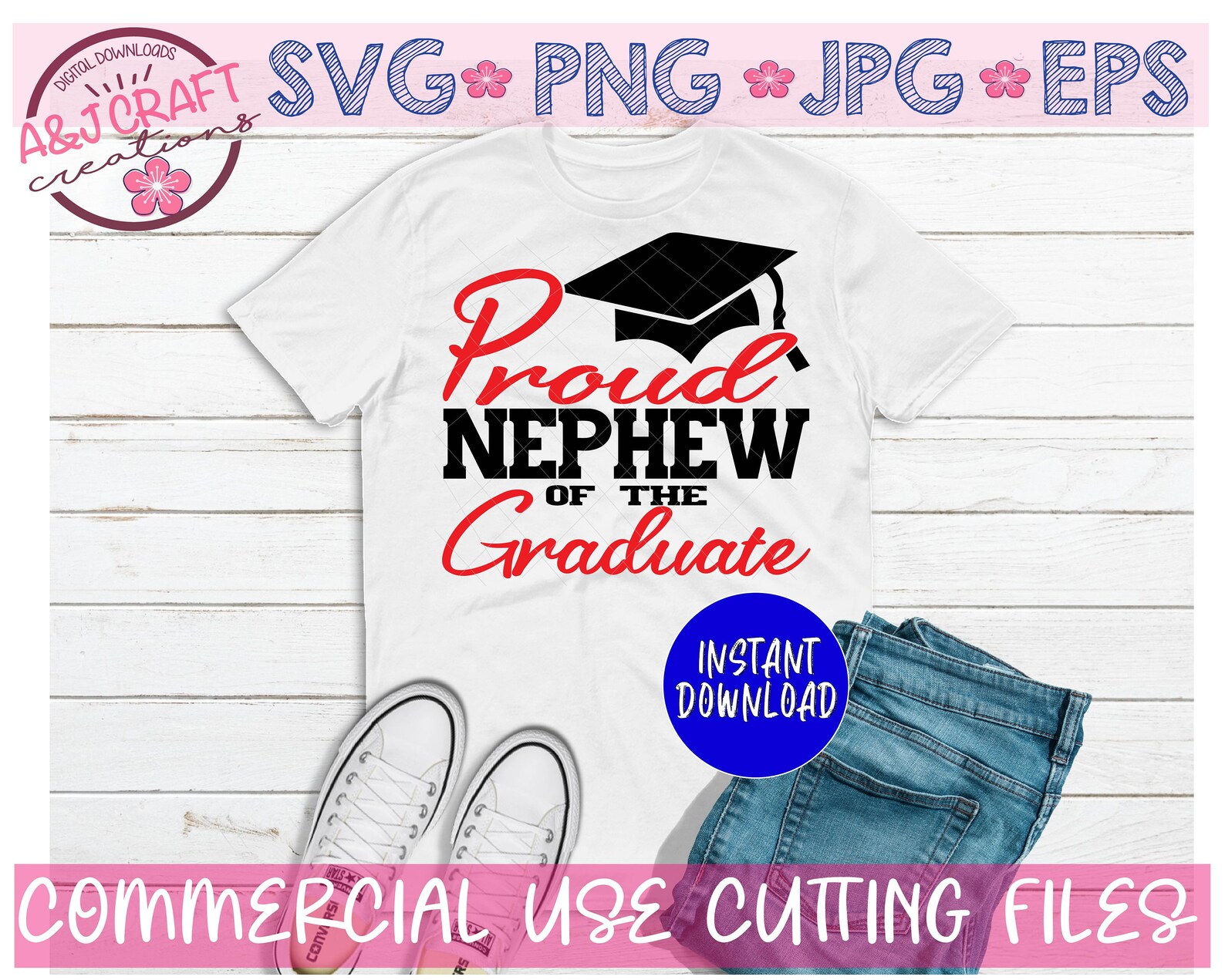 Proud Nephew of the Graduate SVG Graduate Svg Family - Etsy