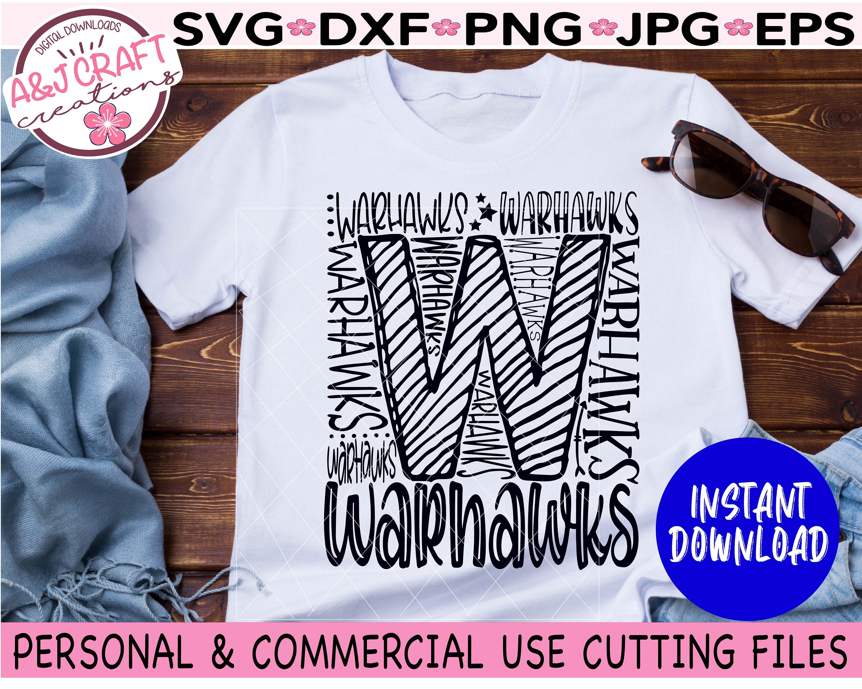 Warhawks SVG Warhawks Football svg Warhawks Volleyball png | Etsy