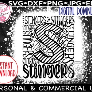 Stingers SVG, Stingers Typography Svg, Stingers Baseball, Stingers Team ...
