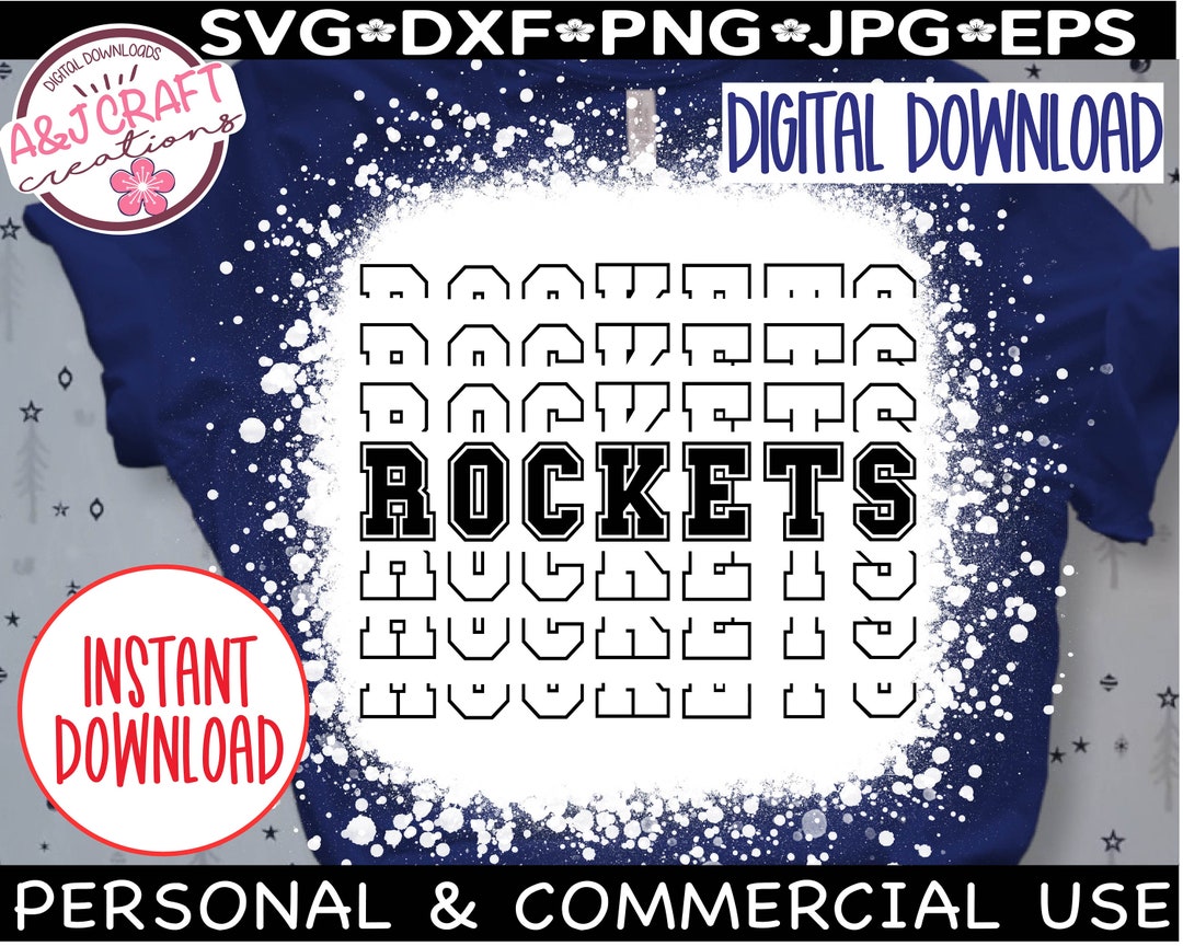 Rockets SVG, Rockets Football SVG, Rocket Mascot Svg, Go Rockets ...