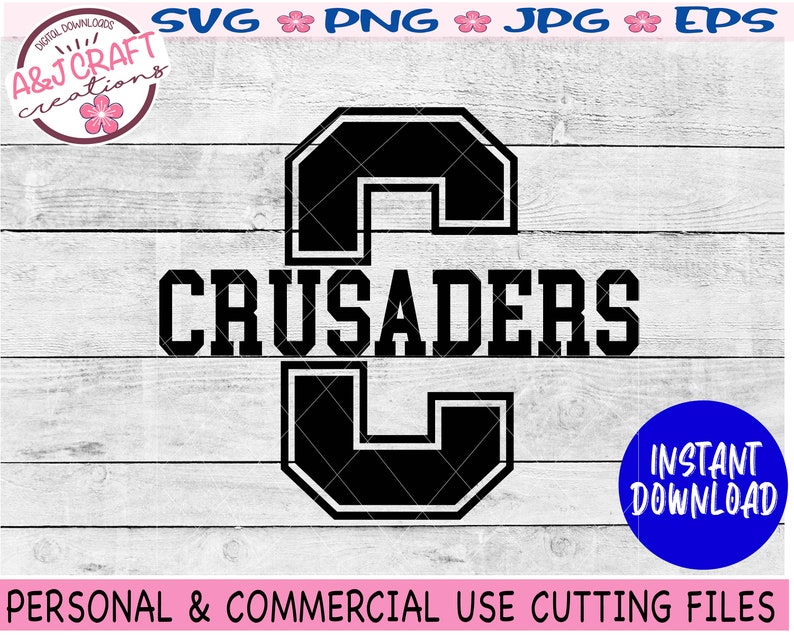 CRUSADERS SVG Crusaders Football Svg Crusaders Cheer Svg | Etsy