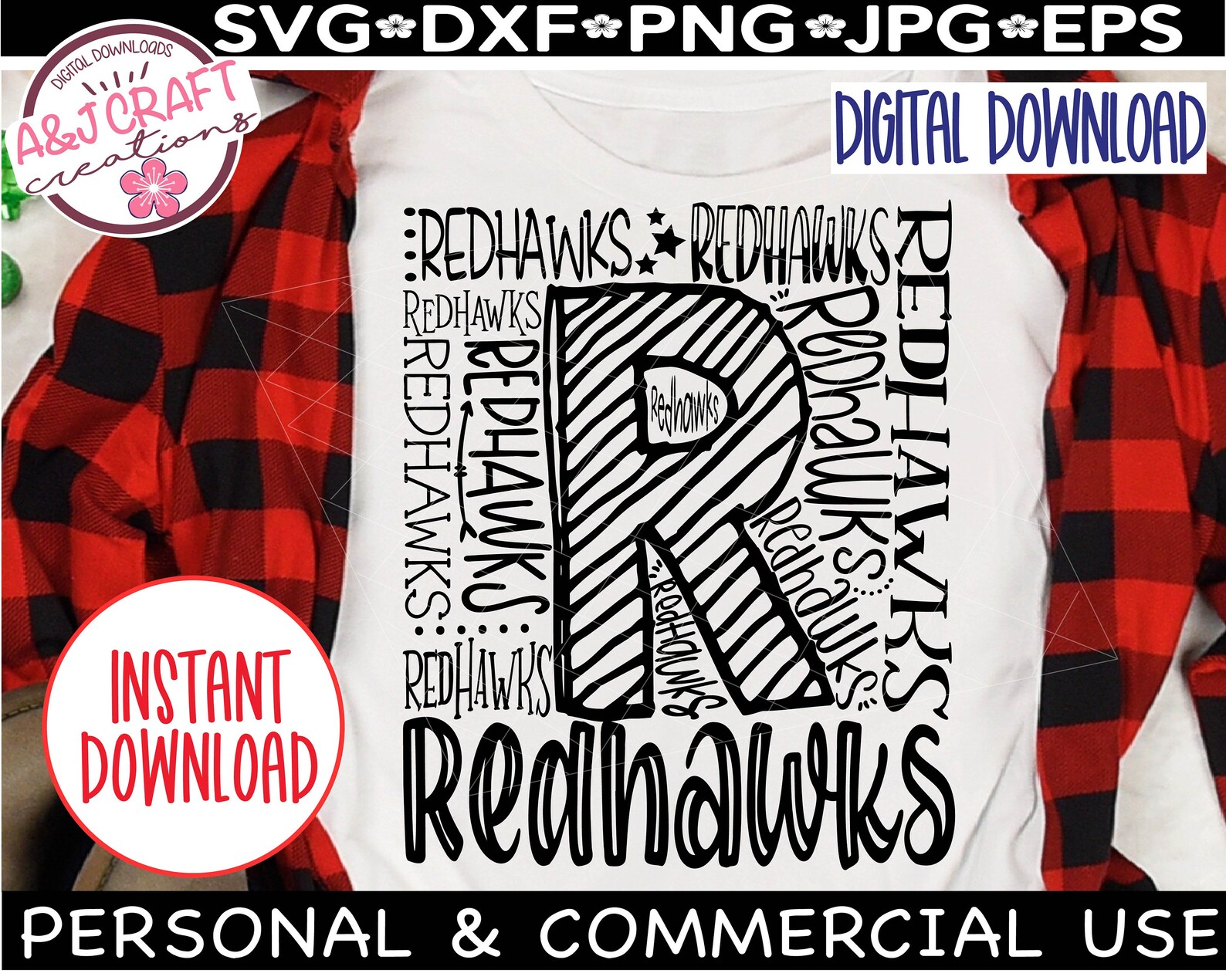 Redhawks SVG, Go Redhawks Svg, Redhawks Typography Svg, Redhawks ...
