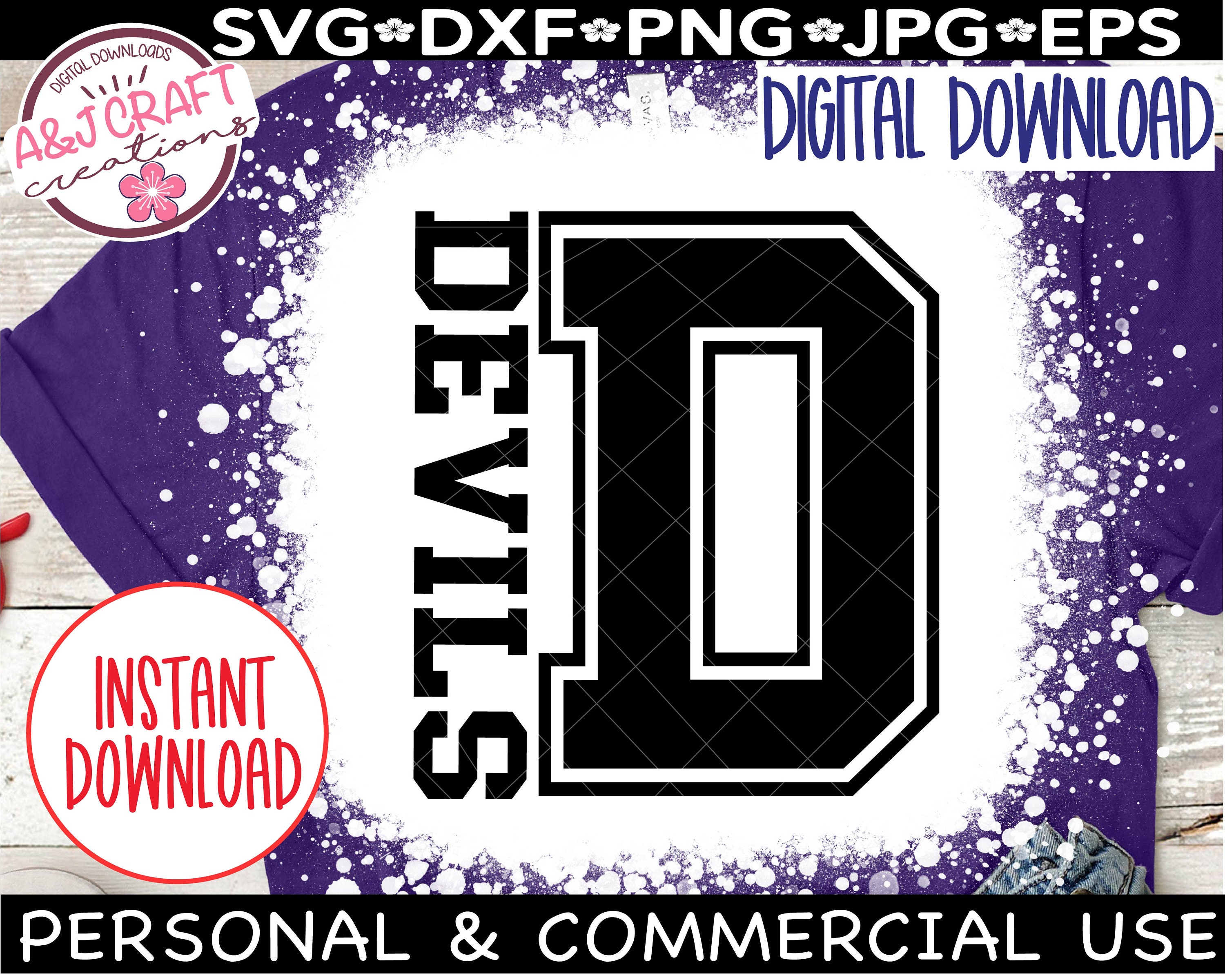 Devils SVG Devils Football Svg Devils Volleyball Svg Devils - Etsy