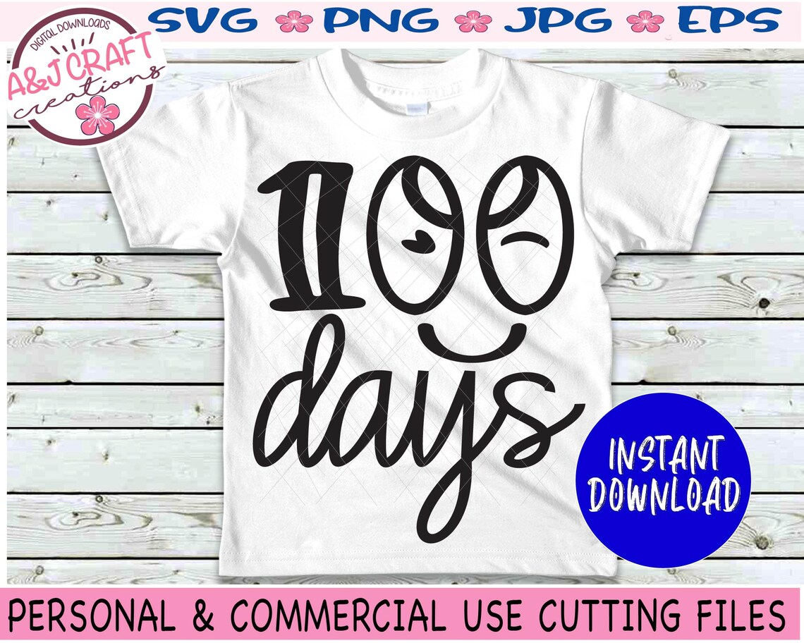 100 Days svg 100 Days of School svg Teacher 100 day svg | Etsy