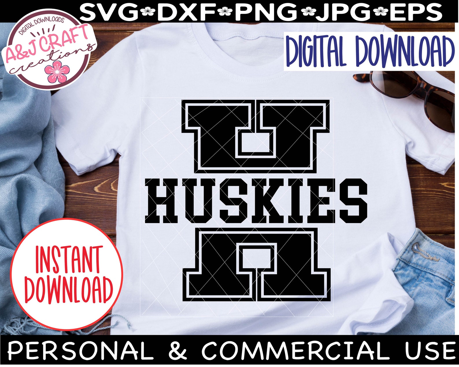 HUSKIES SVG Huskies Spirit Shirt Svg Huskies Cheer Svg - Etsy