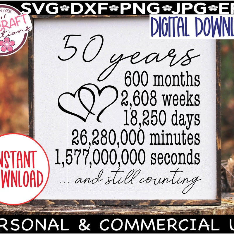 50 Weeks to Days - Etsy