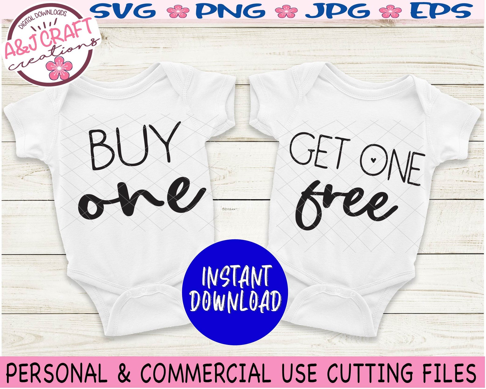 Buy One Get One Free Twin Buy One Get One Free SVG Twin Baby - Etsy
