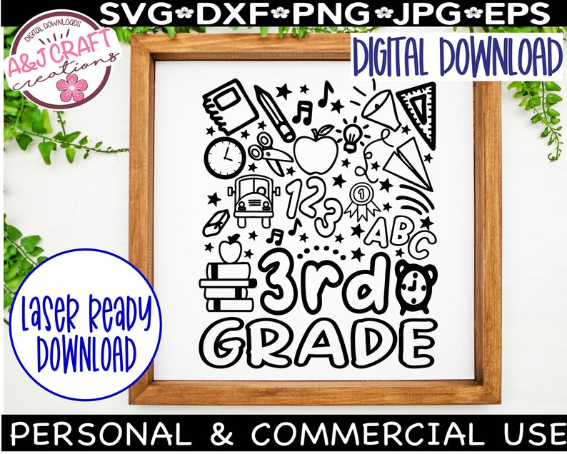 Grade Level Teacher Bundle Svg, 1st Grade Svg, 2nd Grade Svg, 3rd Grade ...