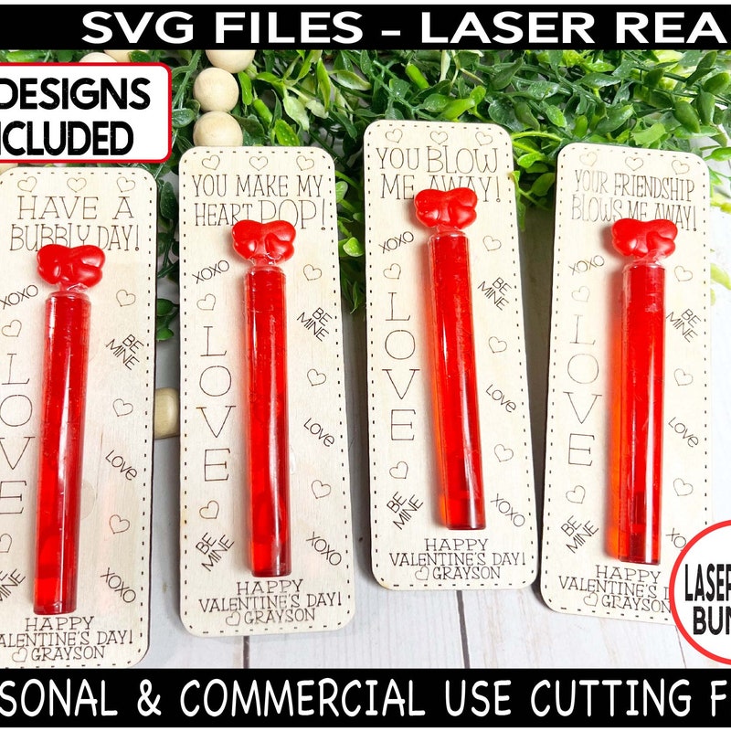 Bubble Valentine Cut File - Etsy