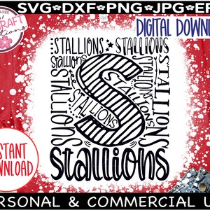 Stallions SVG, Stallions Typography Svg, Stallions Football Svg ...