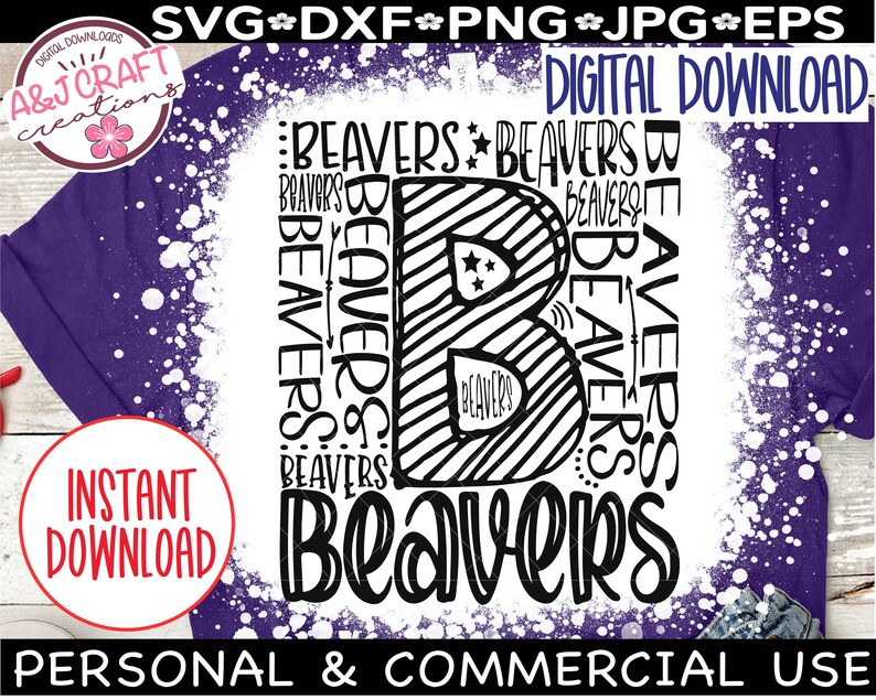 BEAVERS SVG, Beavers Shirt Svg, Beavers Typography Svg, Beavers ...