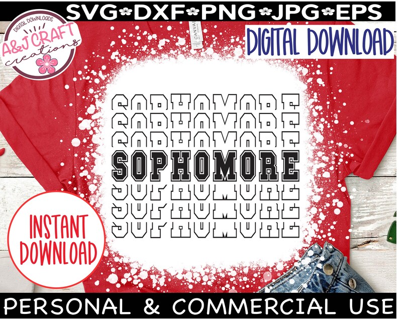 Sophomore SVG Class of 2025 Svg Sophomore Class Svg School - Etsy