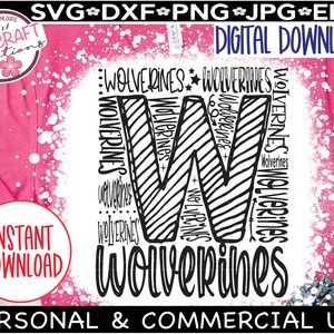 Wolverines SVG, Wolverines Typography Svg, Wolverines Football Svg ...