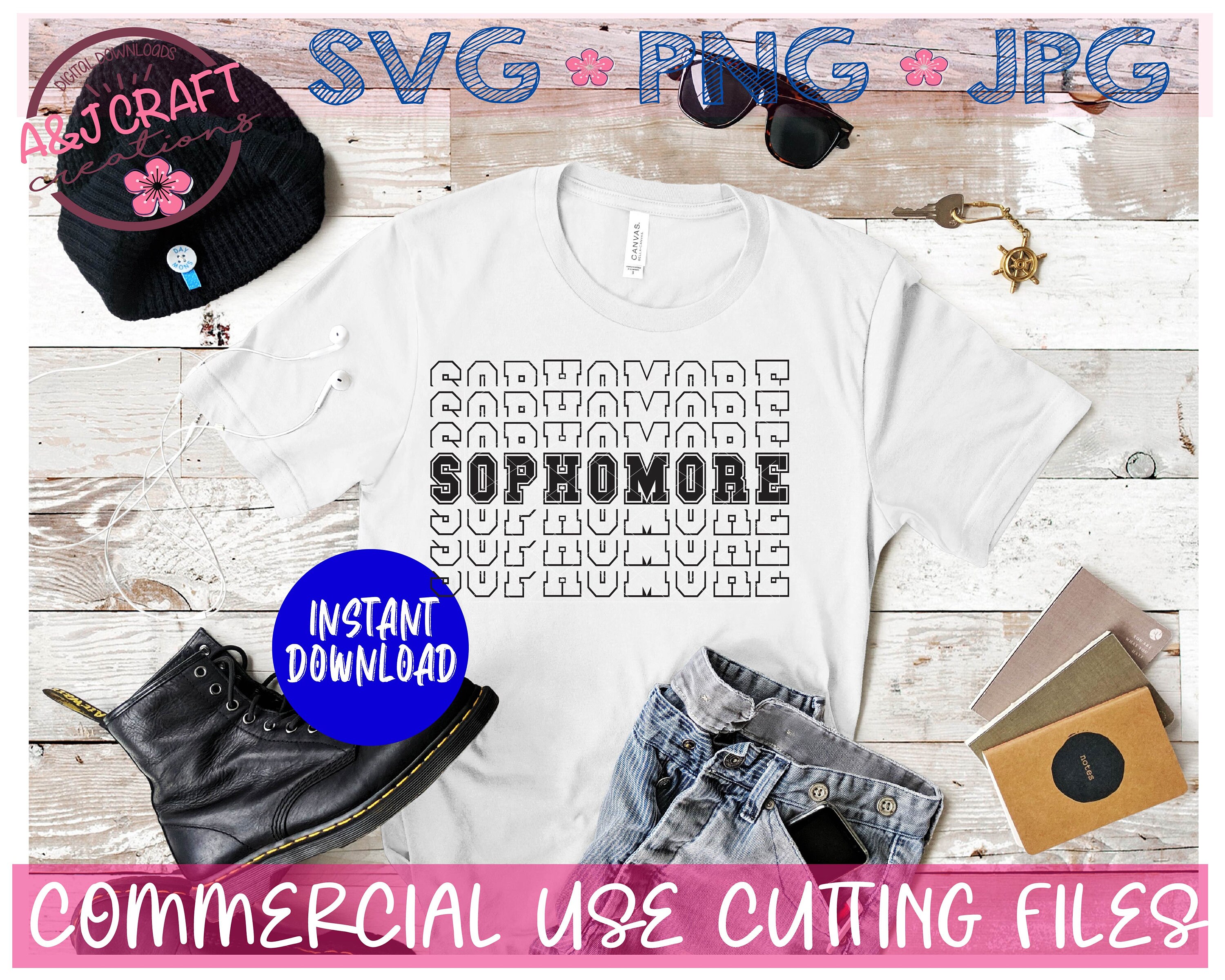 Sophomore SVG PNG JPG eps Class of 2023 svg Sophomore Class | Etsy