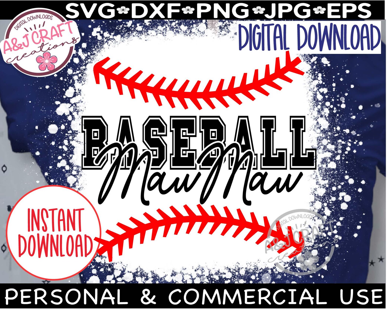 Baseball Mawmaw SVG, Baseball Grandma Design, Baseball Gigi SVG ...