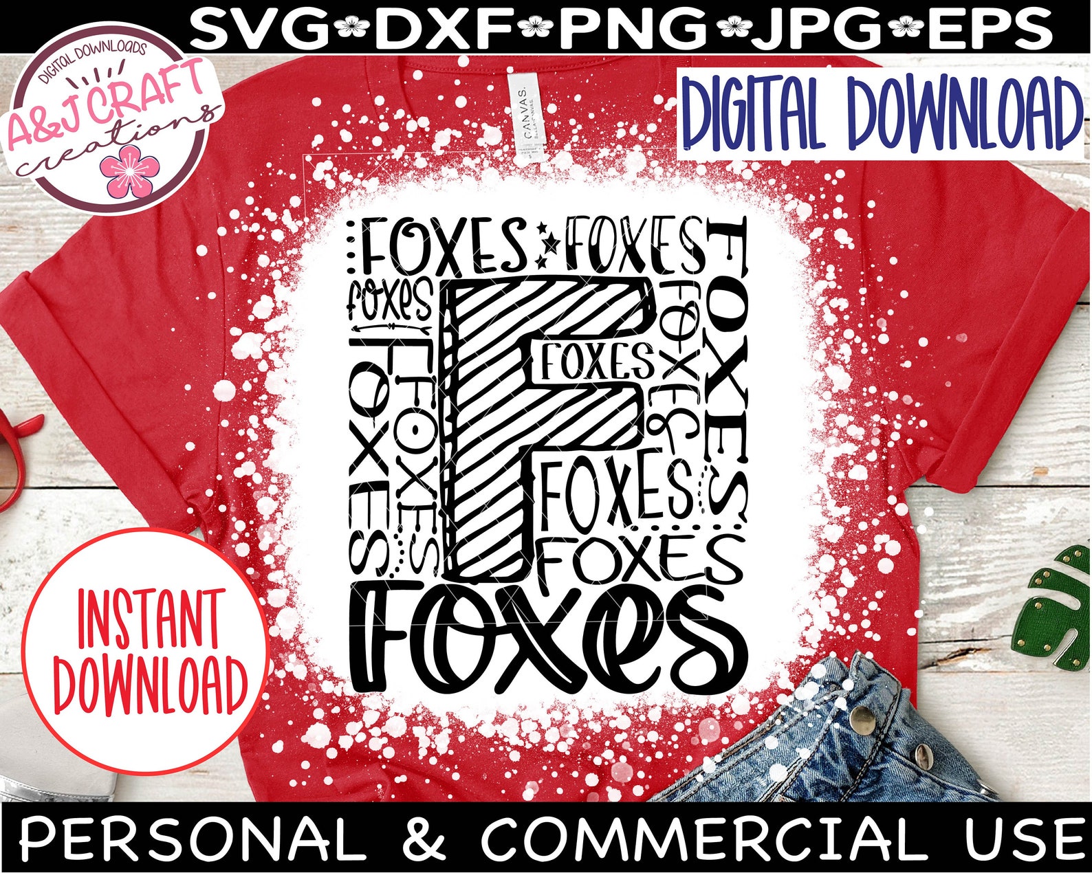 FOXES Typography SVG Foxes Football Svg Foxes Fan Png - Etsy