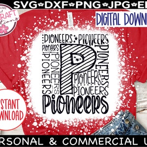 Pioneers SVG, Pioneers Football Svg, Pioneers Baseball Svg, Typography ...