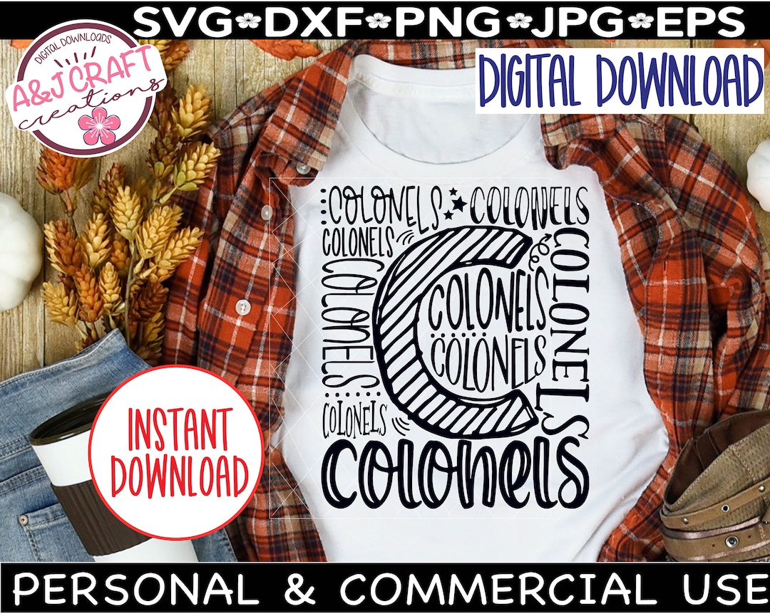Colonels SVG, Colonels Football Svg, Colonels Png, Typography Svg ...