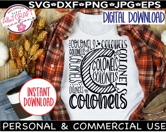 Colonels SVG Colonels Football Svg Colonels Png Typography - Etsy