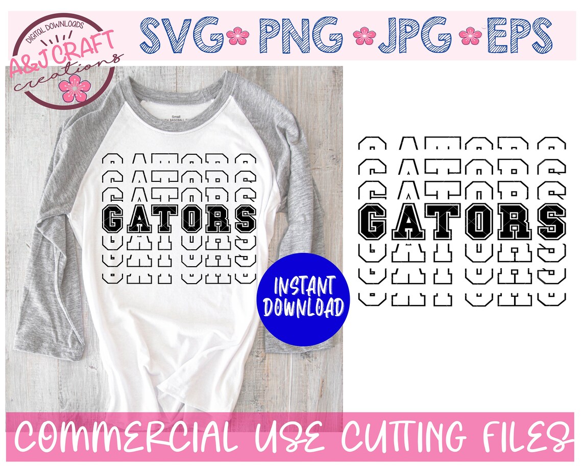 Gators Football SVG Gators Football Mom svg Gators Mascot | Etsy