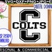 Colts SVG Colts Football Svg Colts Nation Svg Colts Cheer - Etsy