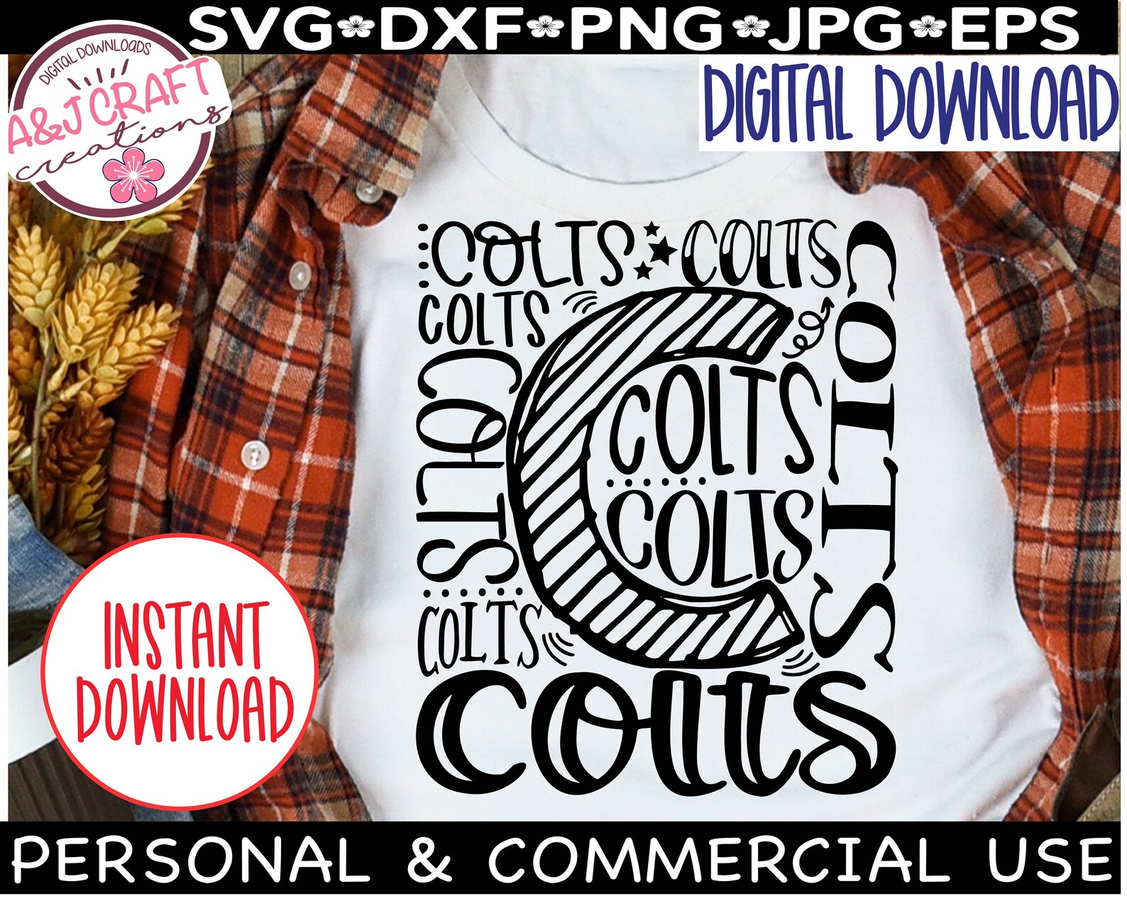 Colts SVG Colts Typography Svg Colts Football Svg Colts - Etsy