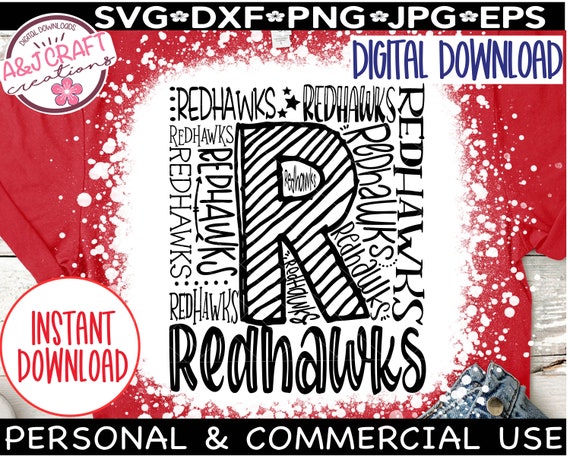 Redhawks SVG Go Redhawks Svg Redhawks Typography Svg - Etsy