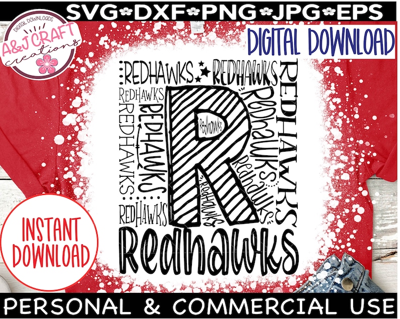 Redhawks SVG Go Redhawks Svg Redhawks Typography Svg - Etsy