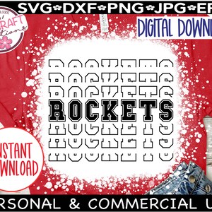 Rockets SVG, Rockets Football SVG, Rocket Team Mascot Svg, Go Rockets ...
