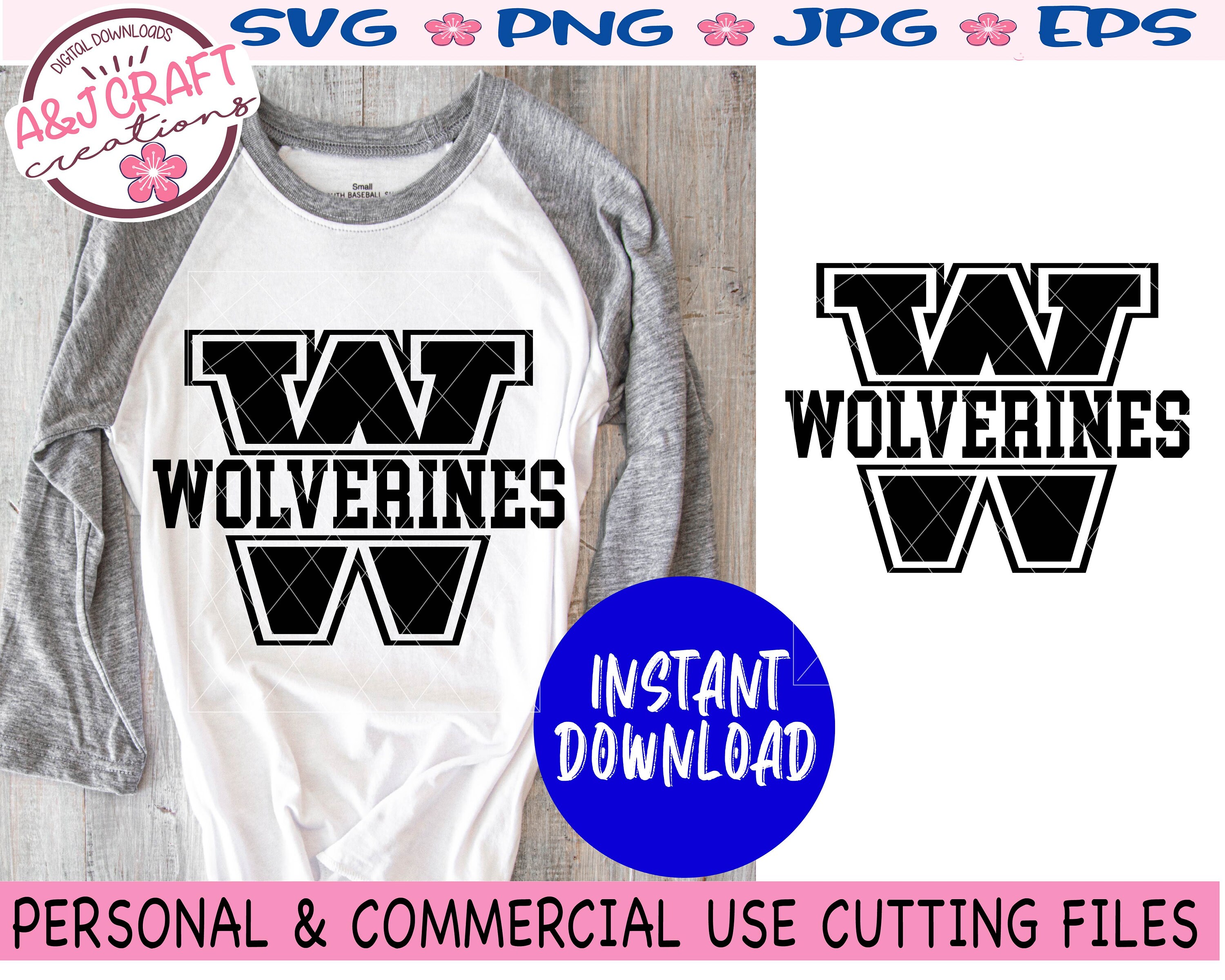 Wolverines SVG Wolverines Football svg Wolverines Cheer svg | Etsy