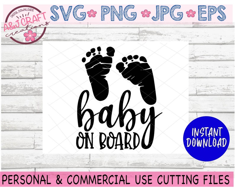 Baby on Board svg Baby in car svg Baby in car sign Baby in | Etsy