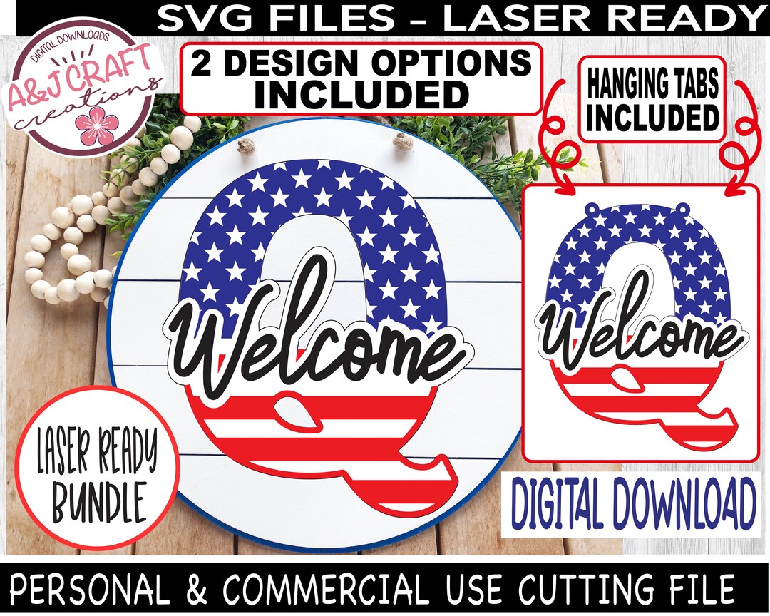 Letter Q Svg BUNDLE, Laser Ready, Patriotic Lettering Svg, USA Letter ...