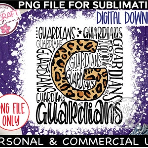 Guardians Leopard Print PNG, Guardians Sublimation, Guardians Football ...