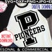 PIONEERS SVG, Pioneers Football Svg, Pioneers Cheer Svg, Pioneers Shirt ...