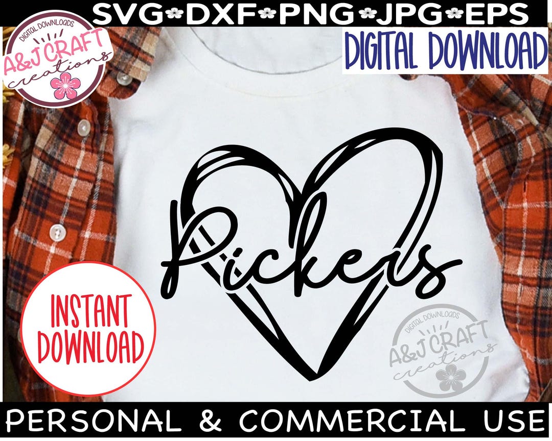 Pickers Heart SVG, Pickers Football Svg, Pickers Baseball Svg ...