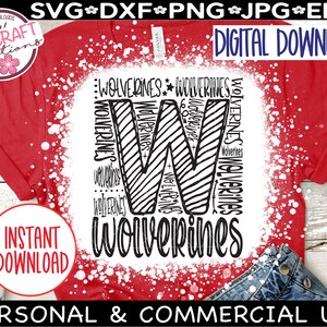 Wolverines SVG Wolverines Typography Svg Wolverines Football - Etsy